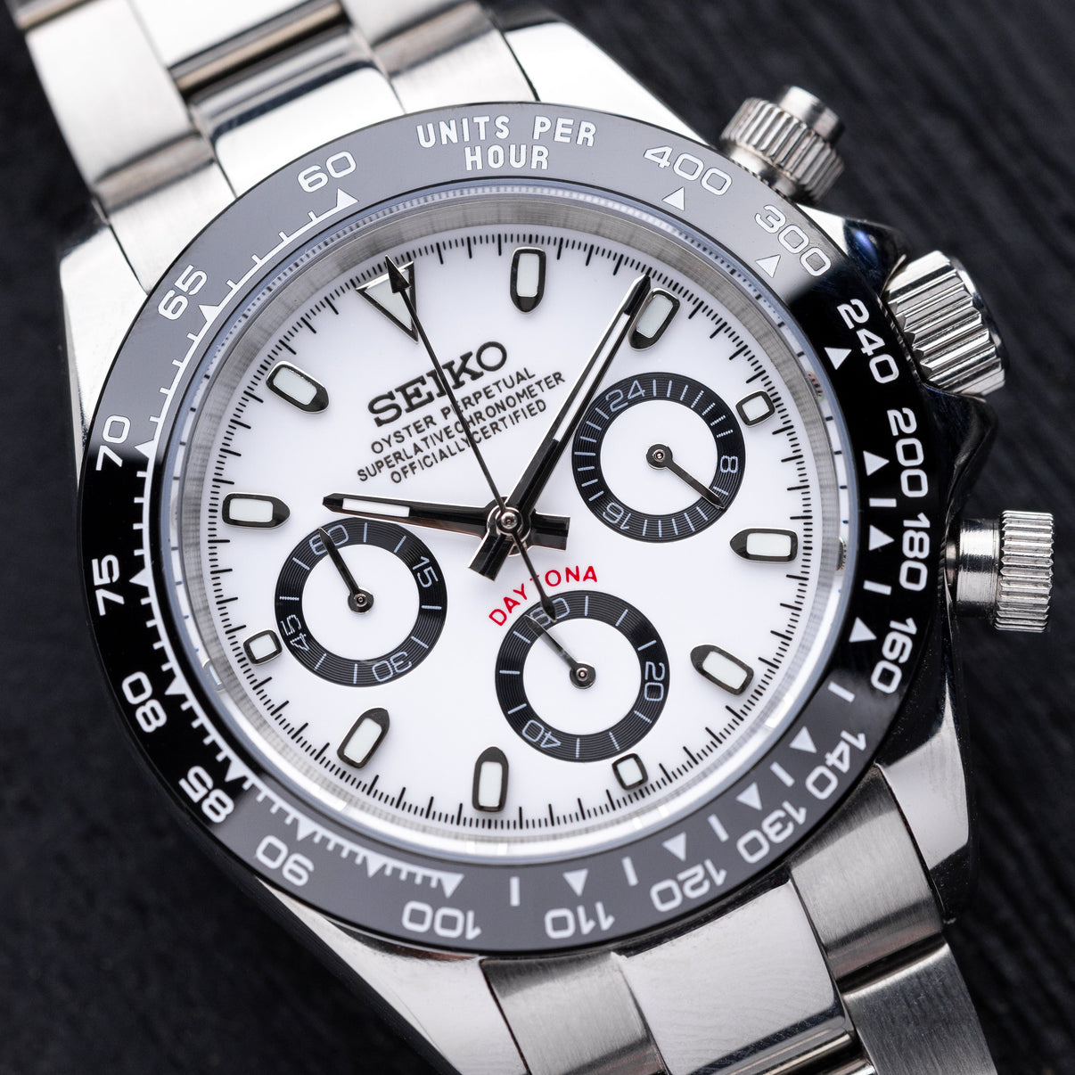 Seiko Mod Daytona White Panda Chronograph – House of Dreams