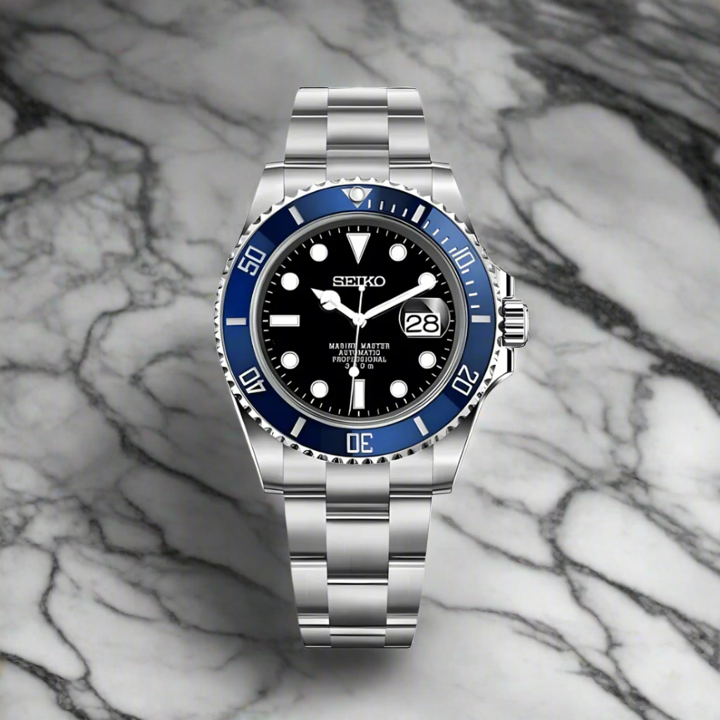 Seiko Mod Submariner Blue Black – House of Dreams